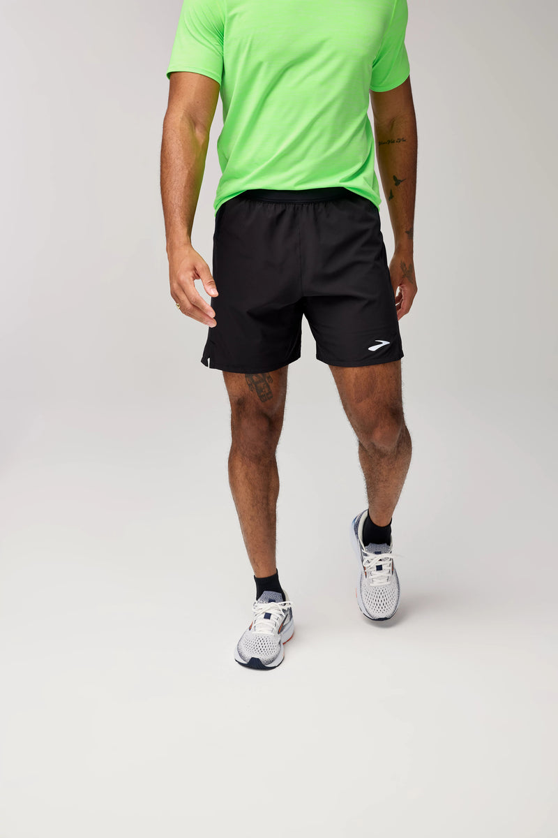 Brooks | Journey 7" Shorts | Men's | Black – Confluence Running Company