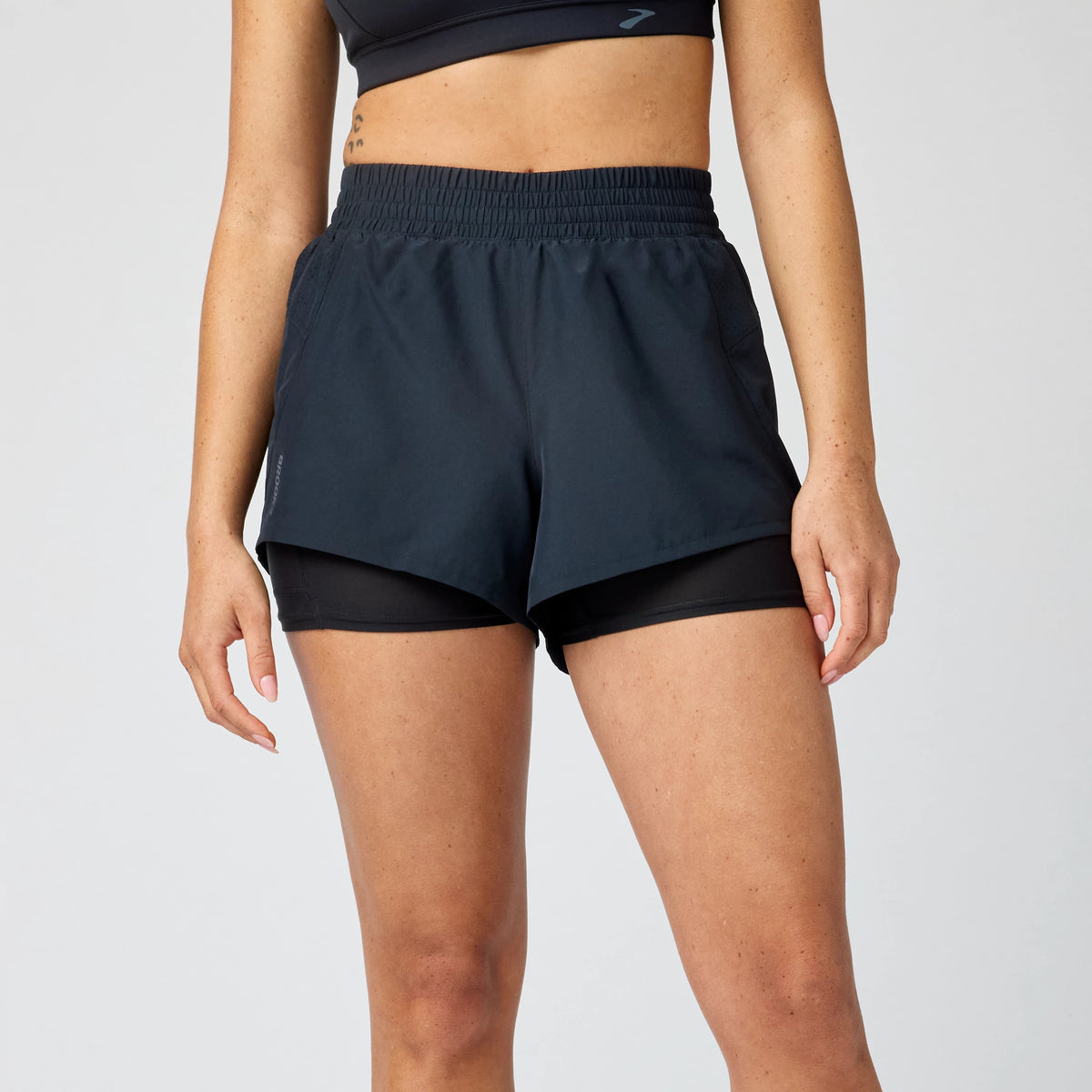 Brooks | Dash 3" 2-in-1 Short | Women's | Black – Confluence Running ...