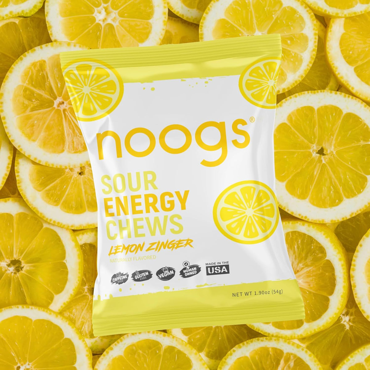 noogs | Sour Energy Chews | Lemon Zinger | 1.9 oz – Confluence Running ...