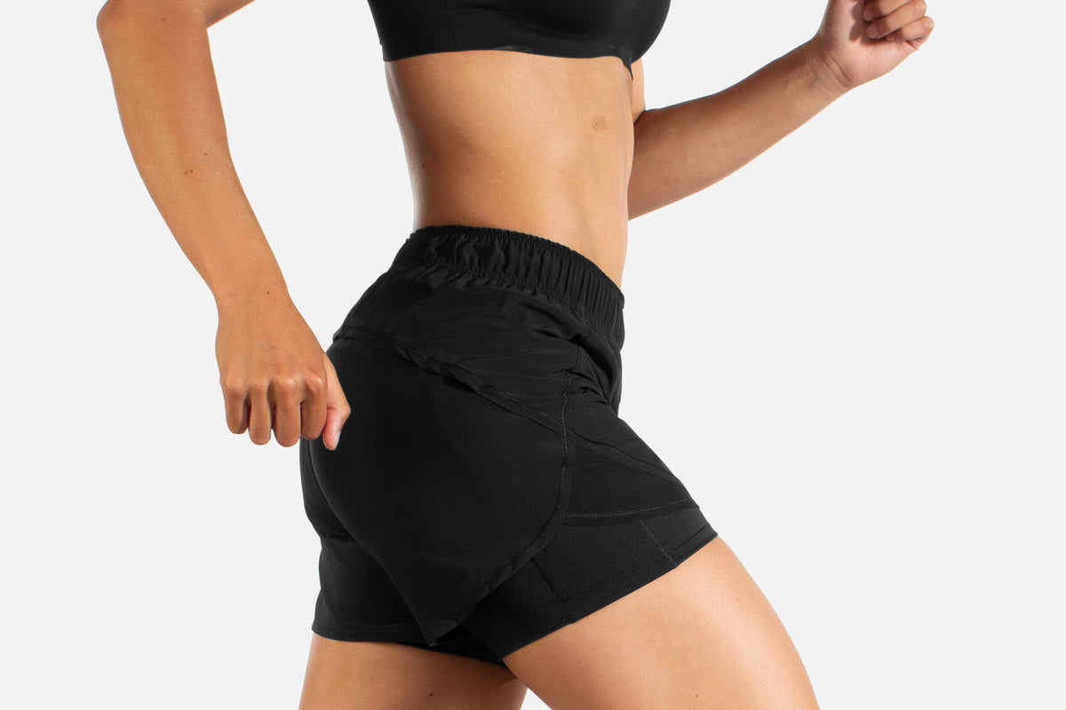 Brooks | Chaser 5" 2-in-1 Short | Women's | Black – Confluence Running ...