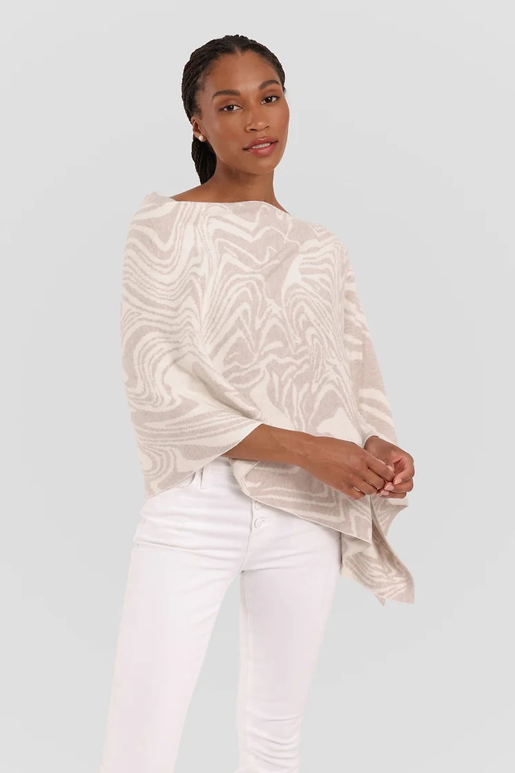 Alashan | Cotton Cashmere Reversible Swirl Topper | Women's ...