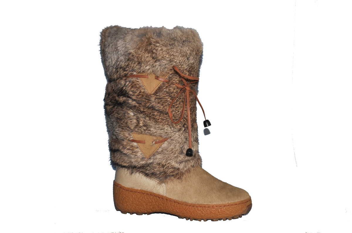 Regina Imports | Anna | Rabbit Fur Boots | Women's – Confluence Running ...